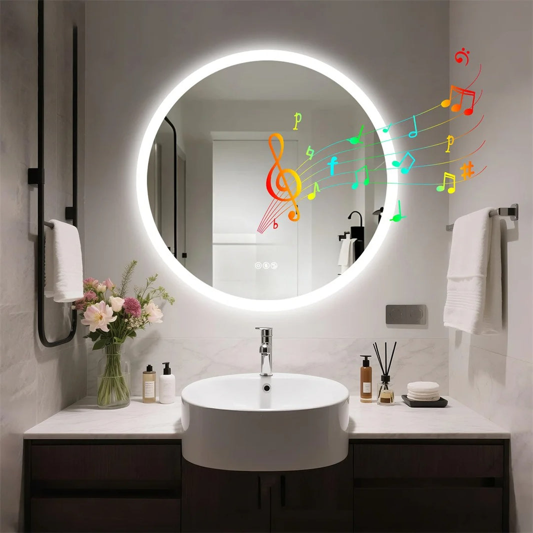 Bluetooth Bathroom Mirrors UK | LED Mirrors with Built-In Speakers ...