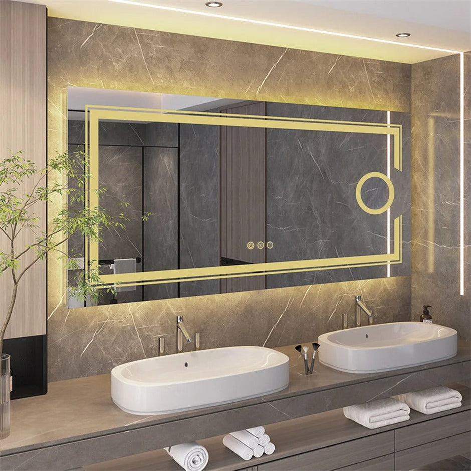 Double Light LED Mirrors – LED Mirror World UK